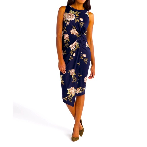 nine britton | Dresses | Nine Britton Abigail Brushed Knit Midi Dress ...